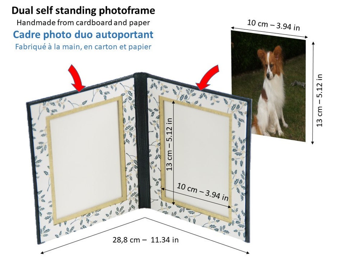 Blue Red Album Handmade Paper Frame Freestanding Photo - Etsy