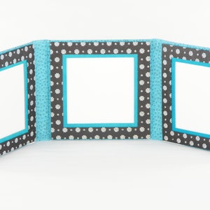 Blue Black Cardboard Photo Frame, Free Standing Paper Album, Handmade ...