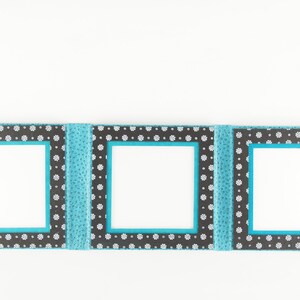 Blue Black Cardboard Photo Frame, Free Standing Paper Album, Handmade ...
