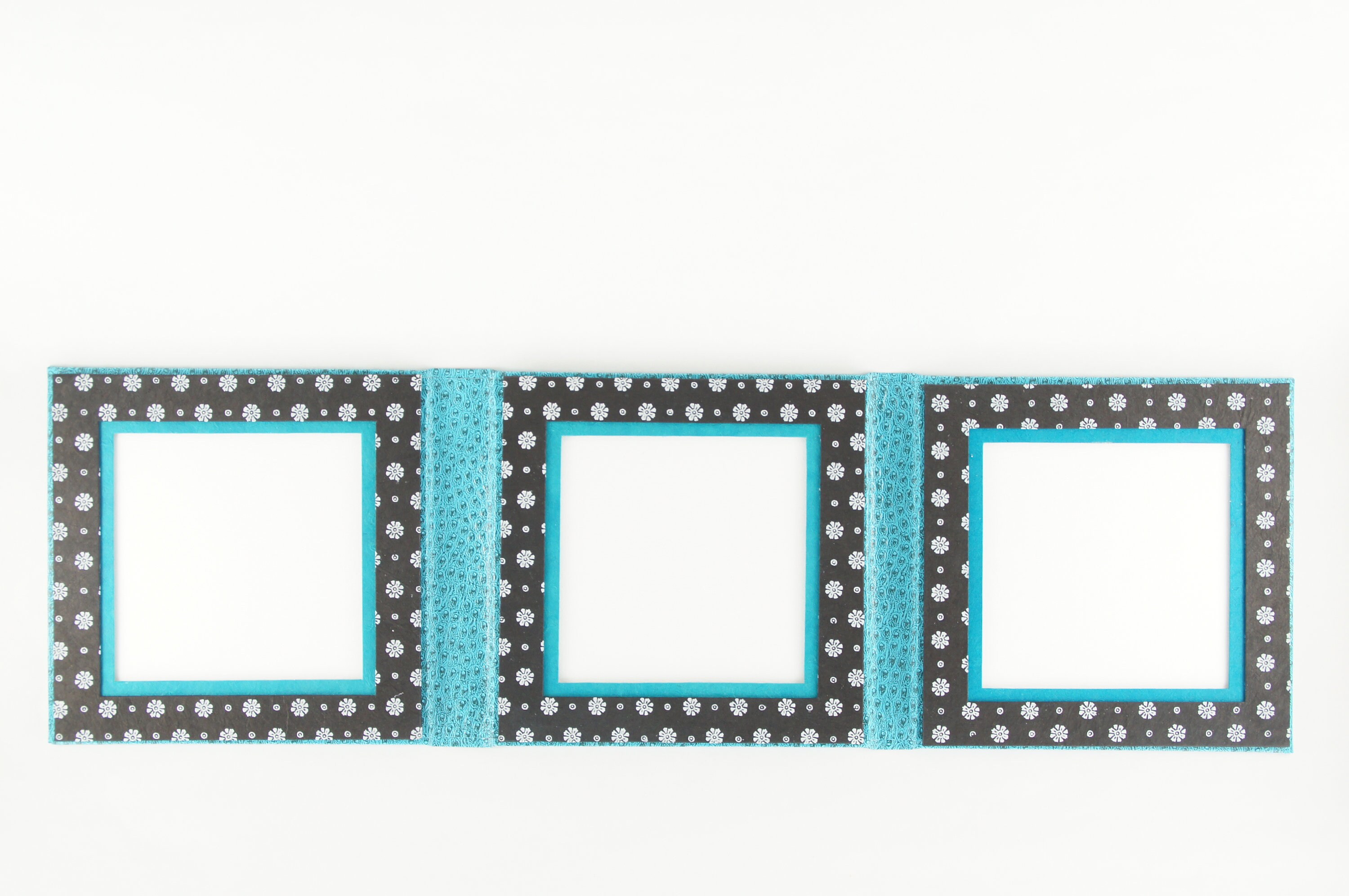 Blue Black Cardboard Photo Frame Free Standing Paper Album - Etsy