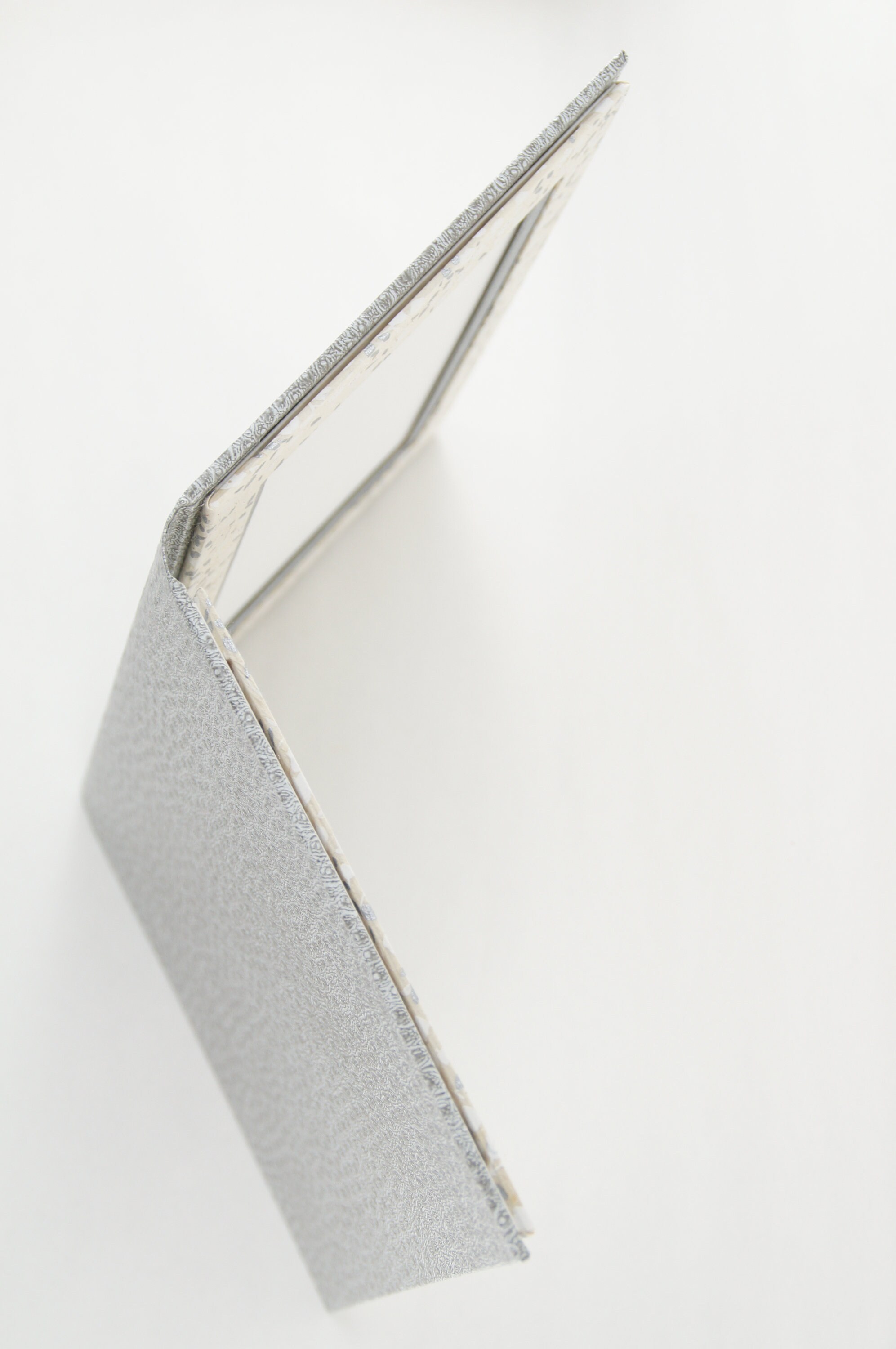 Grey Silver Photo Album, Handmade Cardboard Photo Frame, Freestanding ...