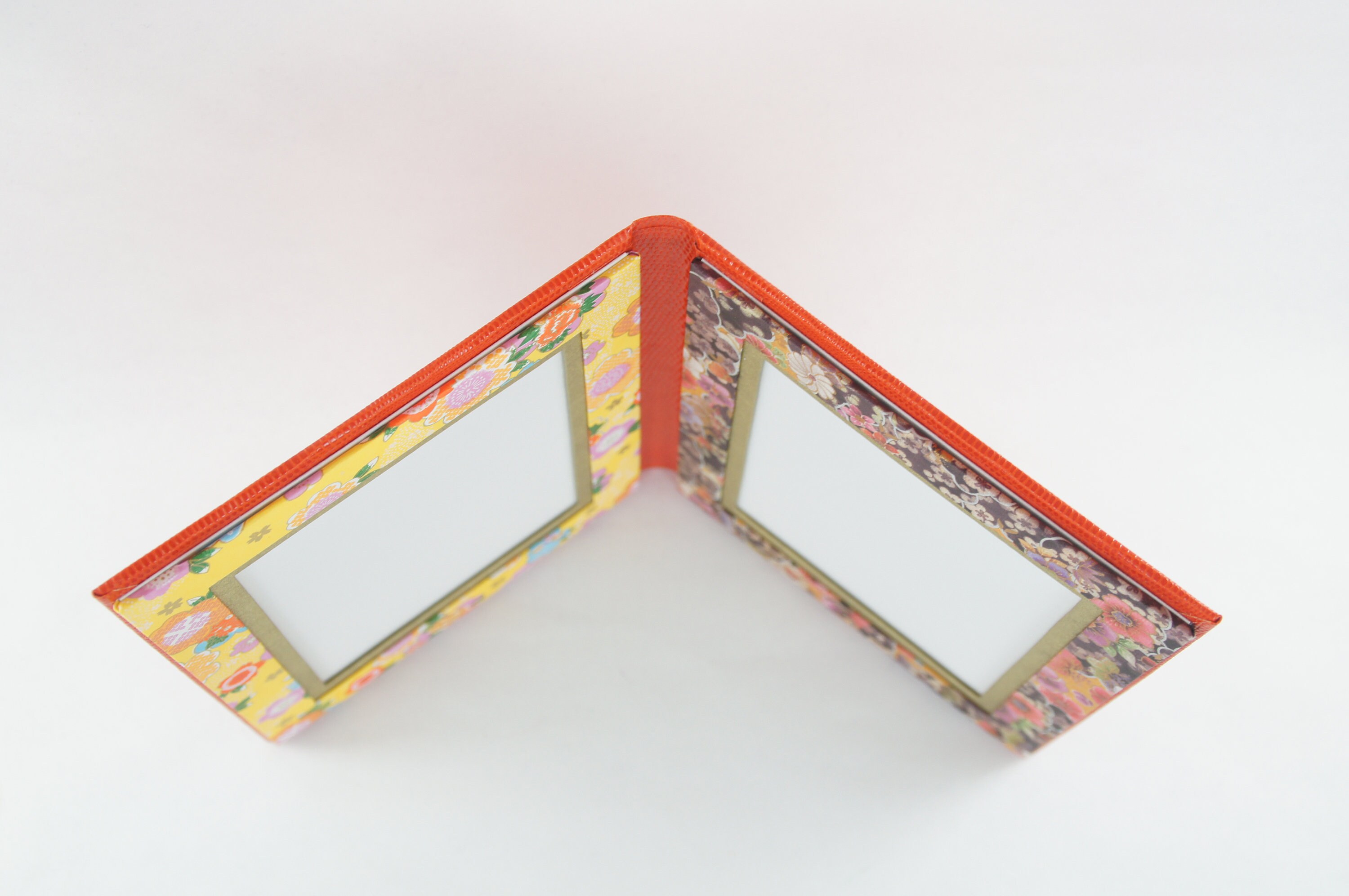 Orange Album, Handmade Paper Frame, Freestanding Frame, Double Frame ...