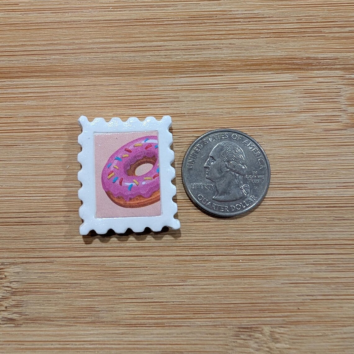 Postage Stamp Clay Magnets - Snacks (set of 5) - Etsy
