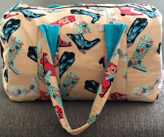 Boot Scoot Travel Bag/ Overnight Bag/duffel Bag | Etsy