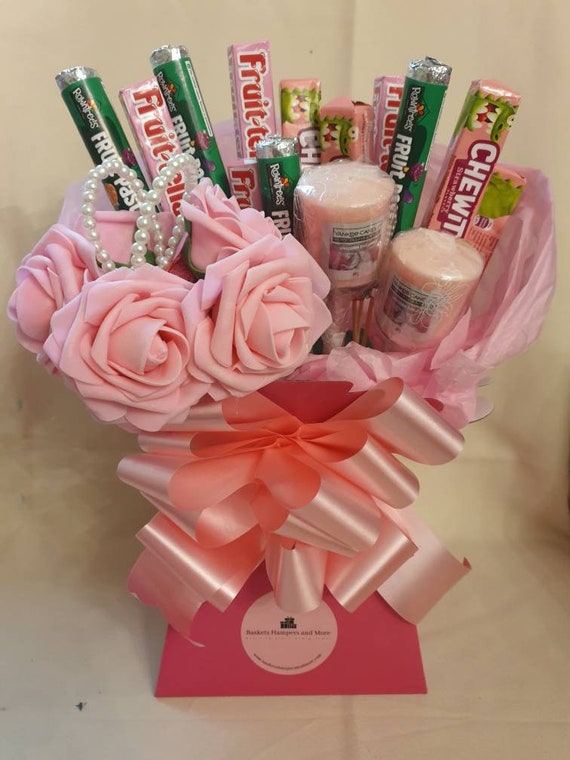 Luxury Pink Delight Sweets Chocolates and Yankee Candles - Etsy