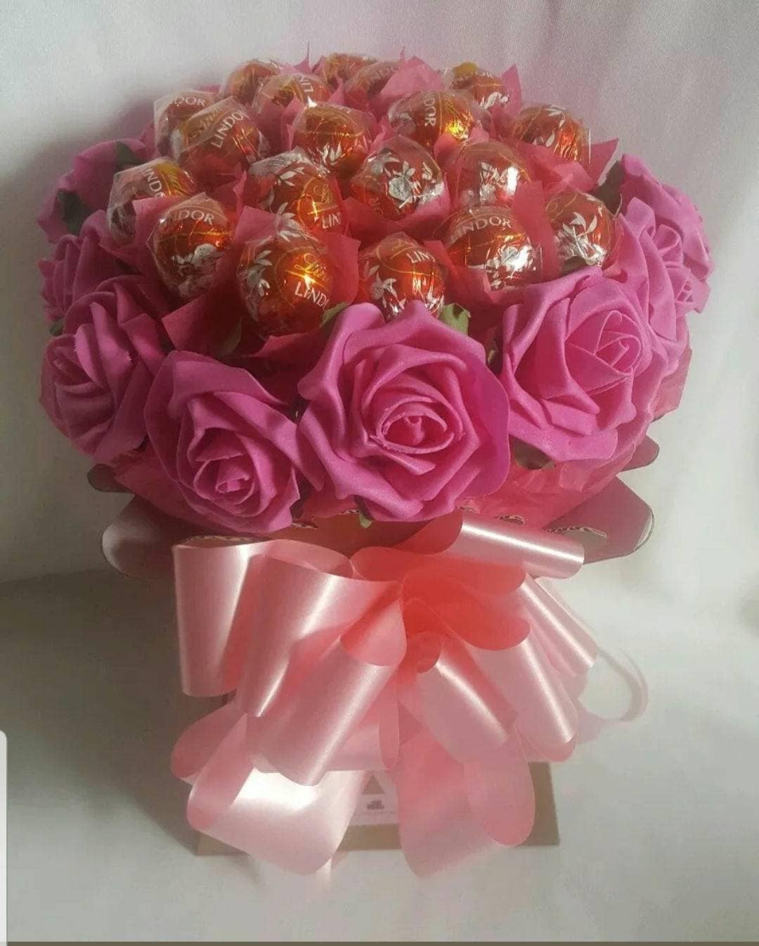 Luxury Pink Lindt Lindor Chocolates Bouquet - Sweet Gift Hamper - Etsy