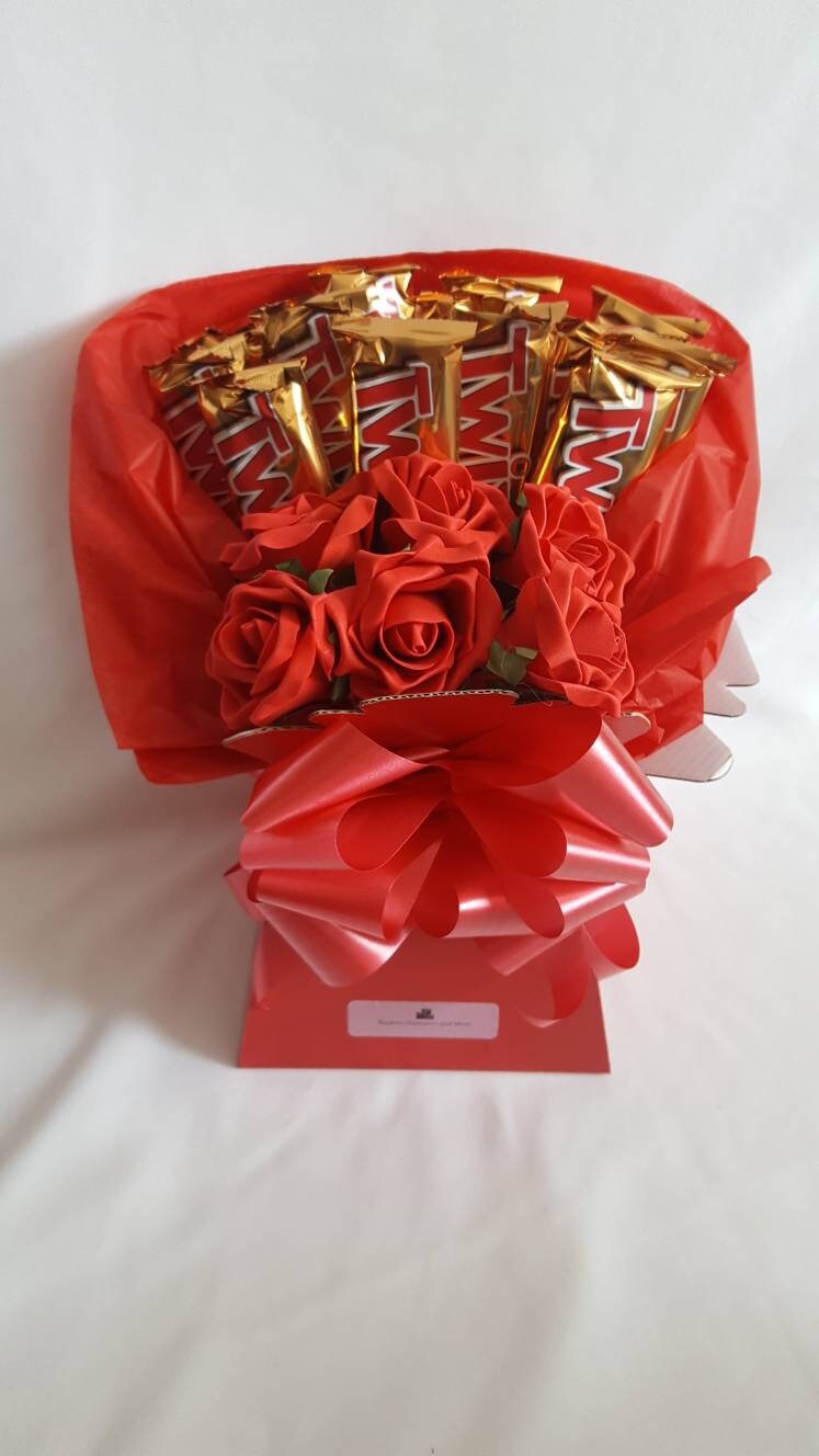 Chocolate Bouquet Twix Sweet Gift Hamper - Etsy