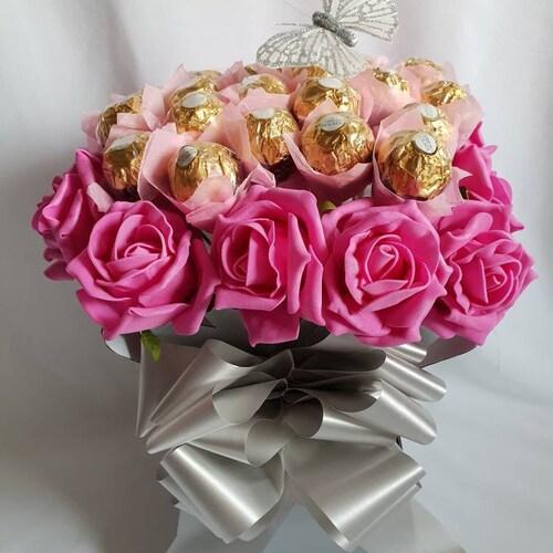 Ferrero Rocher Green Butterfly Chocolate Bouquet Any Ocassion - Etsy