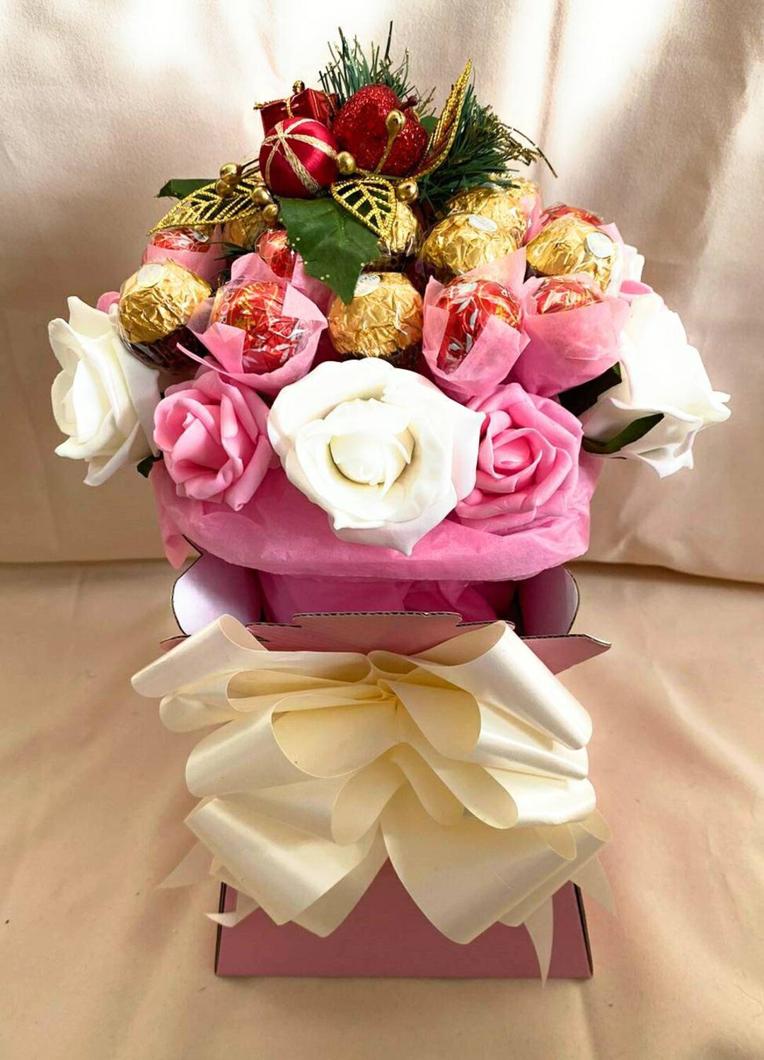 Luxury Christmas Pink & Cream Lindt Ferrero Rocher Chocolates - Etsy