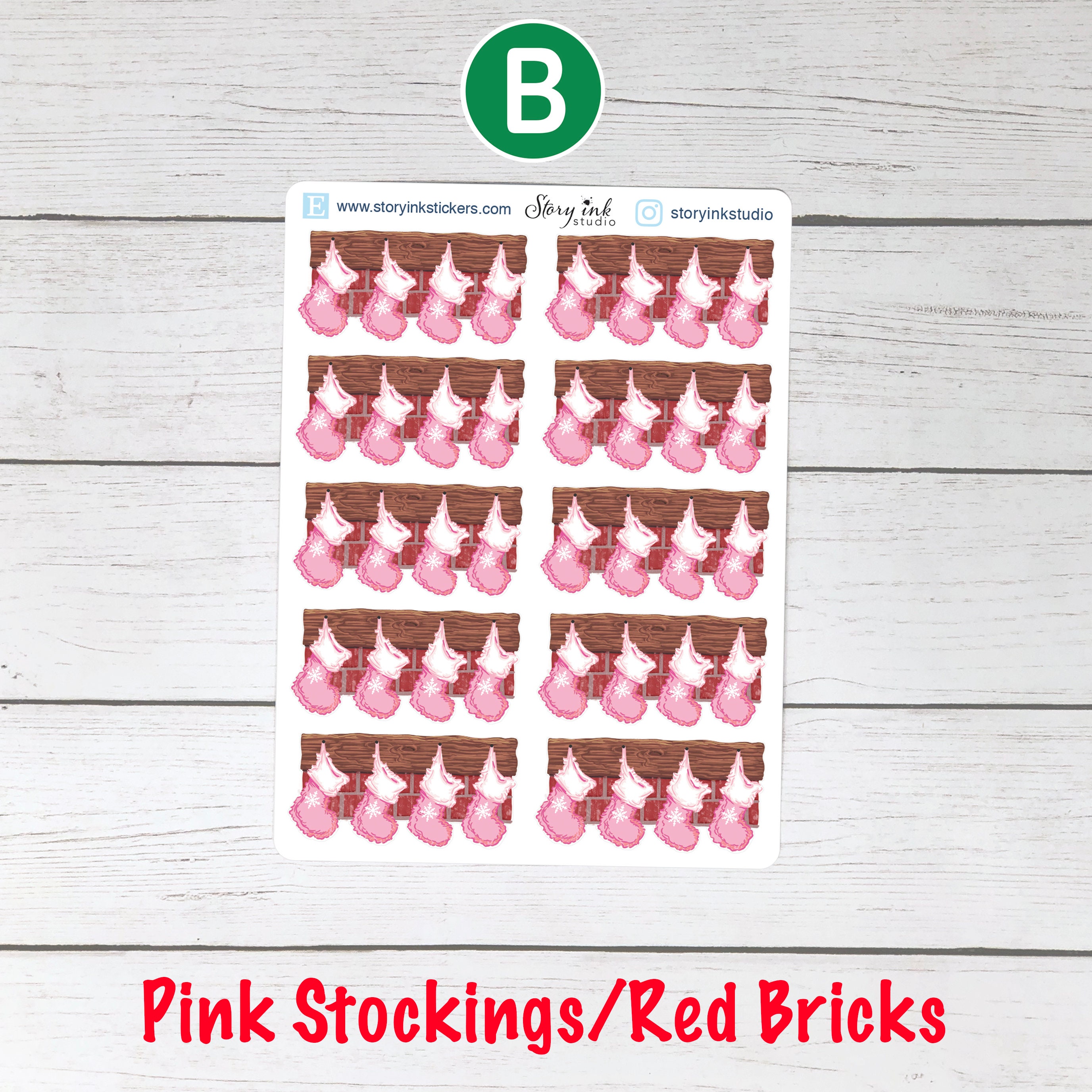 Christmas Stockings Header Planner Stickers. Great for 7 - Etsy