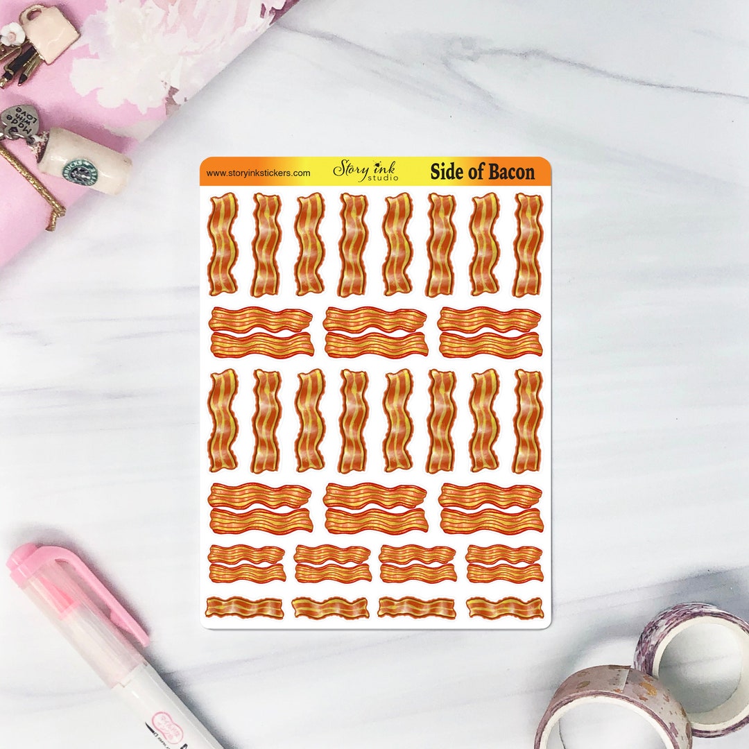 Mini Bacon Planner Stickers. Great for Planners of Various Sizes. - Etsy