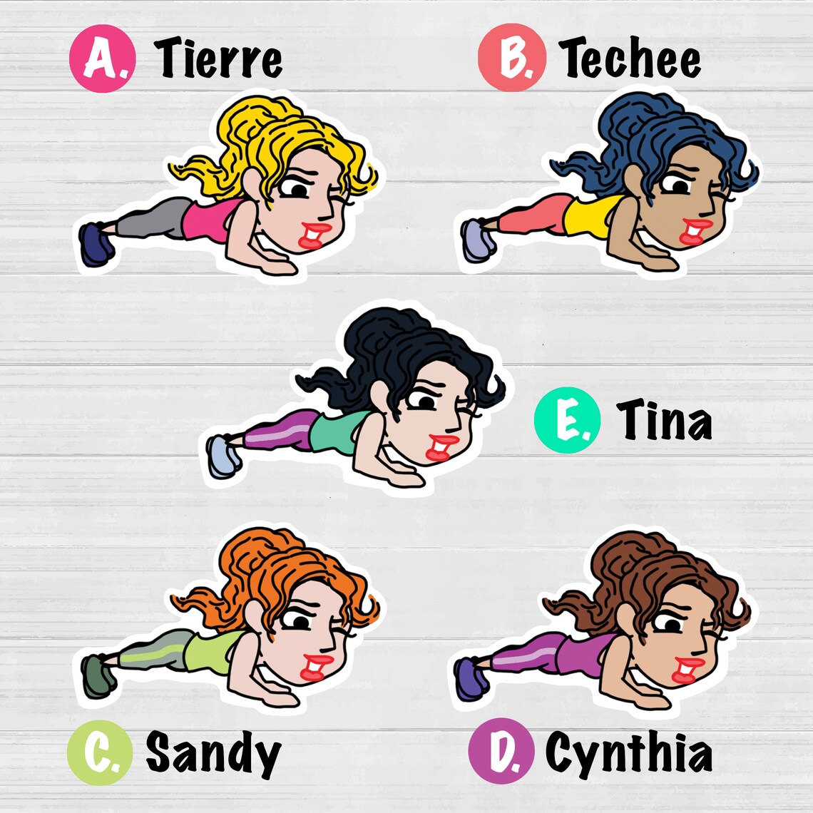 Push-up Exercises Mini Planner Stickers Workout Series. Great | Etsy