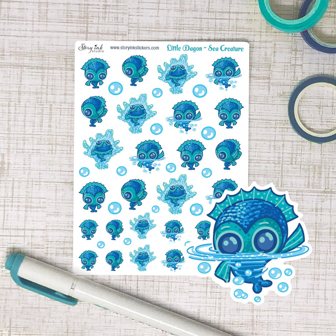 Little Dagon Mini Planner Stickers. Great for Planners of Various Sizes ...