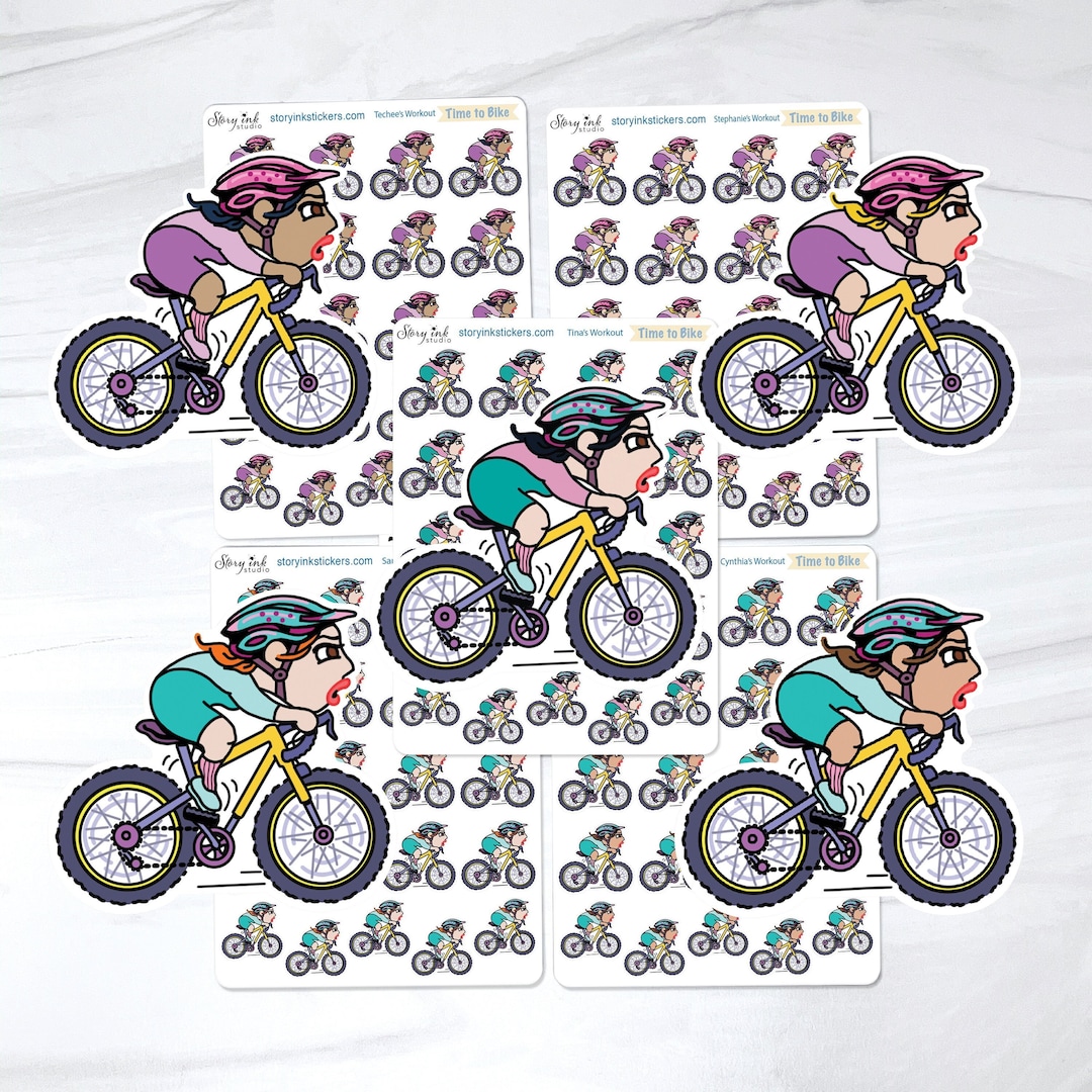 Time to Ride a Bike Planner Stickers. Great for a Variety of Planners ...