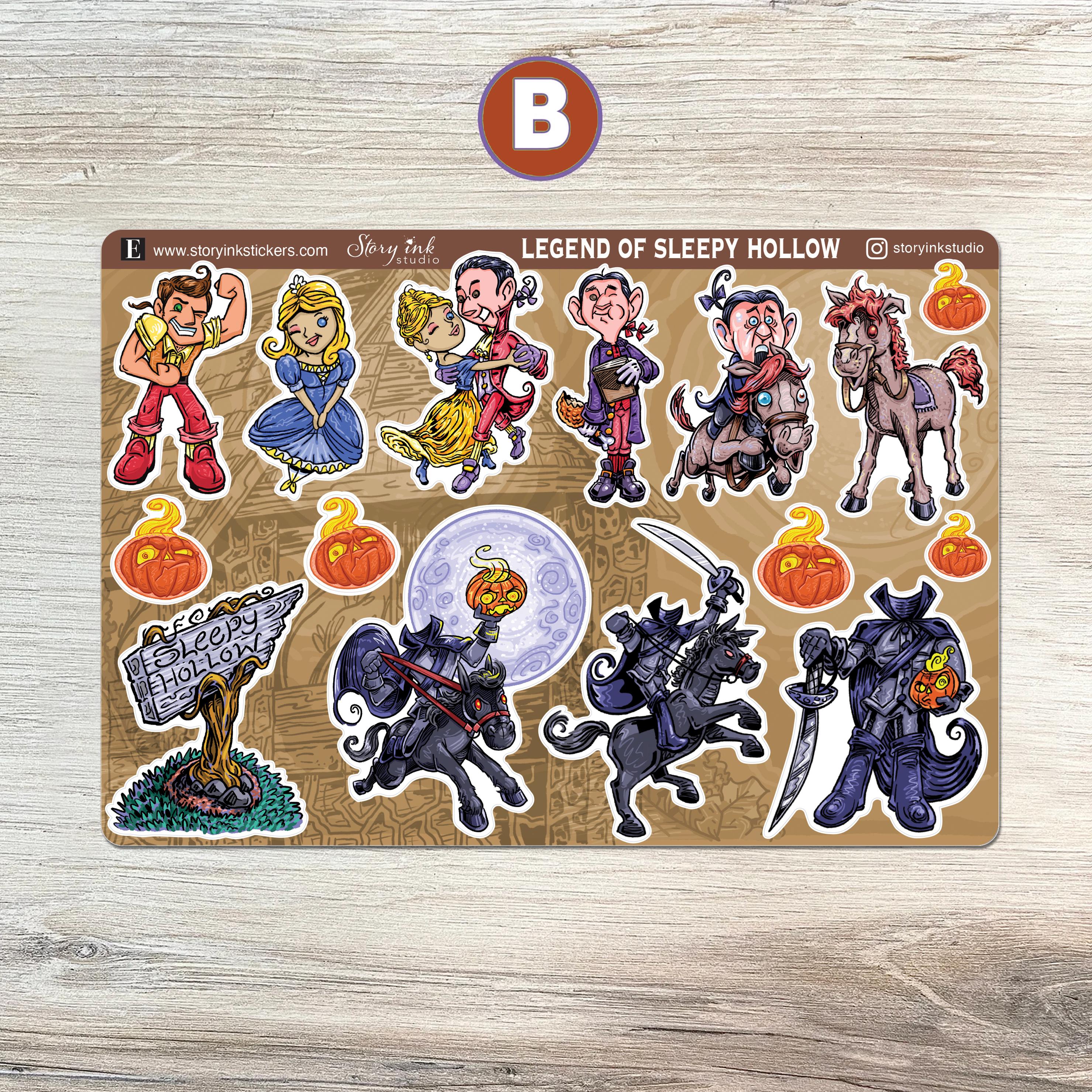 Legend of Sleepy Hollow Stickers. Decor Stickers Are Great for Planners ...