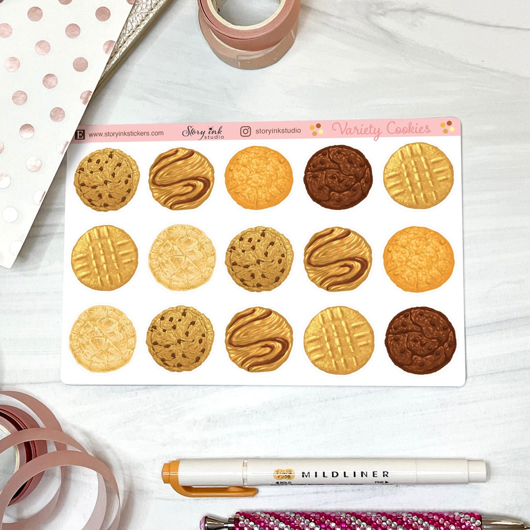 Variety Cookie Stickers. Great for Any Size Planners and Journals. - Etsy