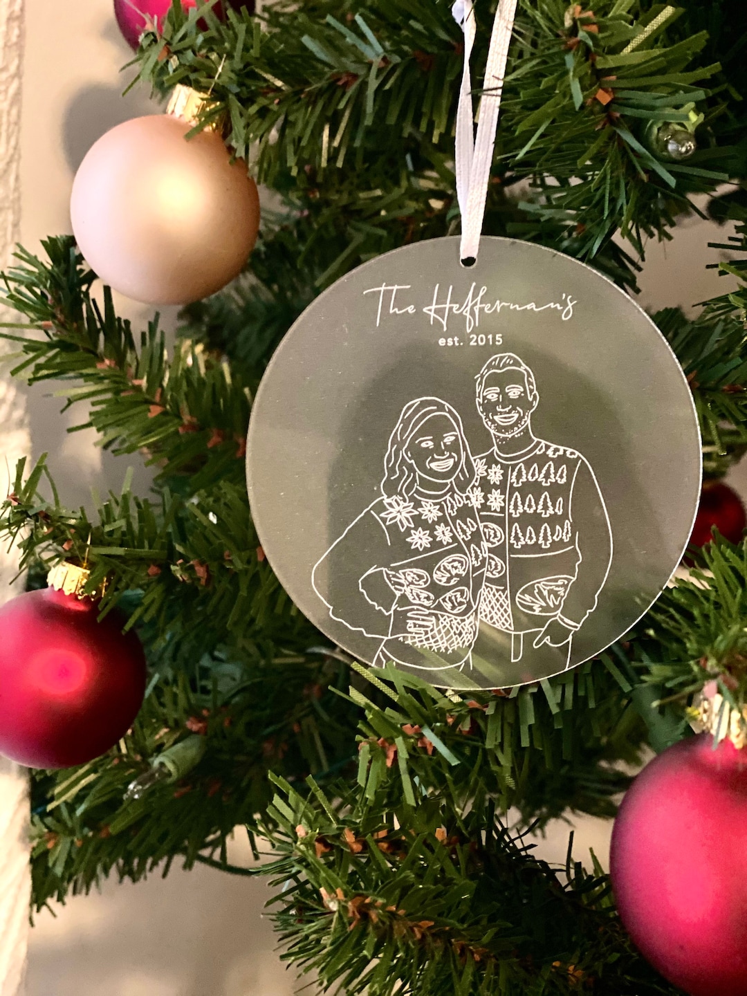 Custom Christmas Ornaments, Christmas Ornament, Personalized Ornament ...