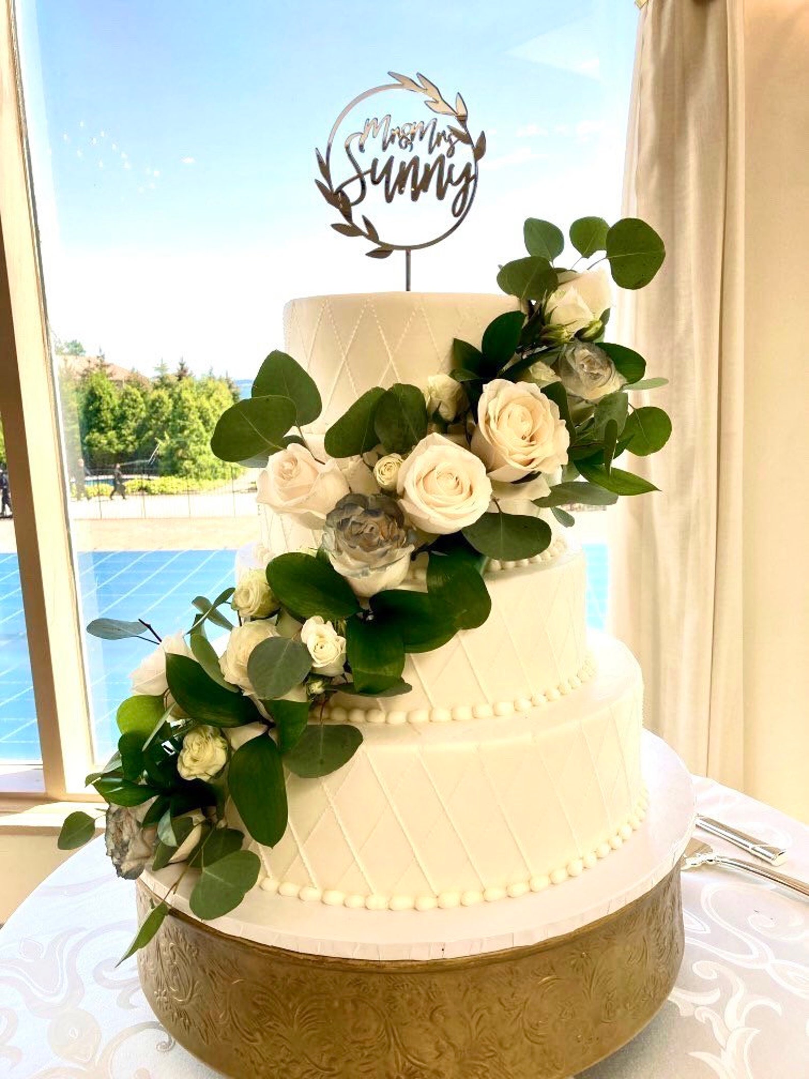 Gold Acrylic Cake Topper Cake Topper Custom Cake Topper - Etsy