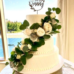 Gold Acrylic Cake Topper, Cake Topper, Custom Cake Topper, Wedding Cake ...