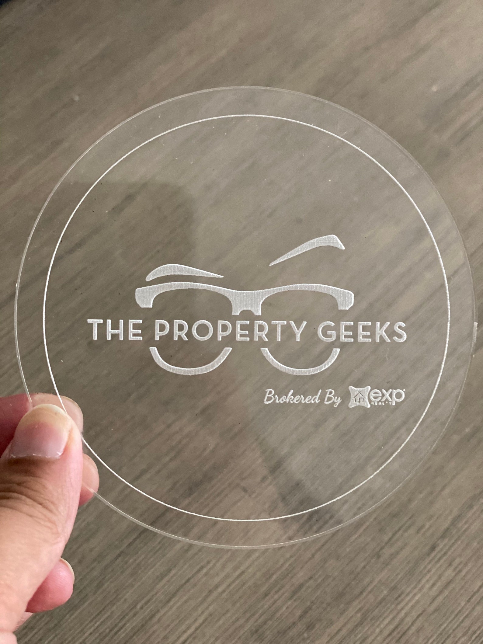 Company Logo Engraved Coasters Logo Engraving Company | Etsy