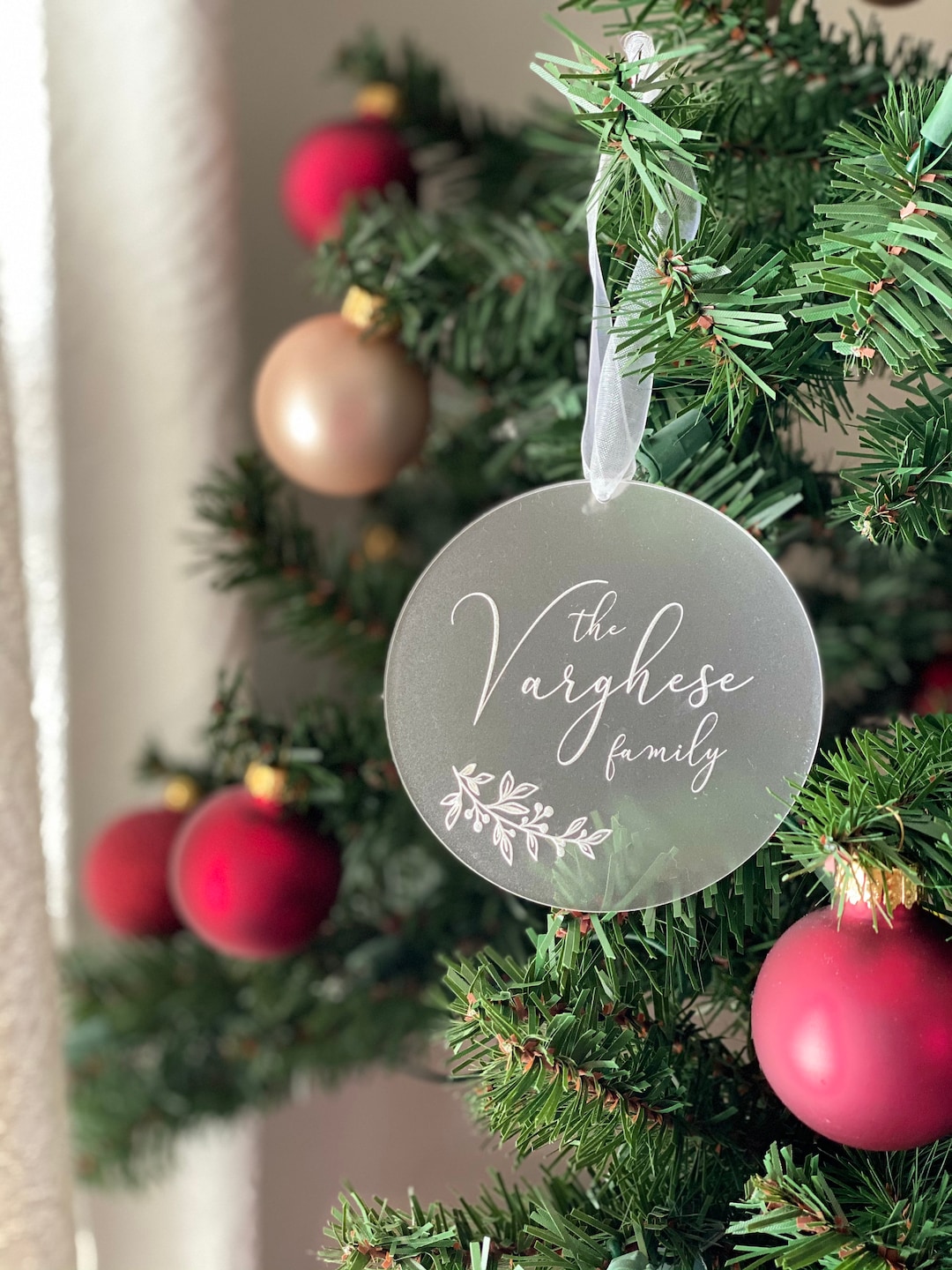 Christmas Ornaments, Personalized Ornament, Custom Ornament, Acrylic ...