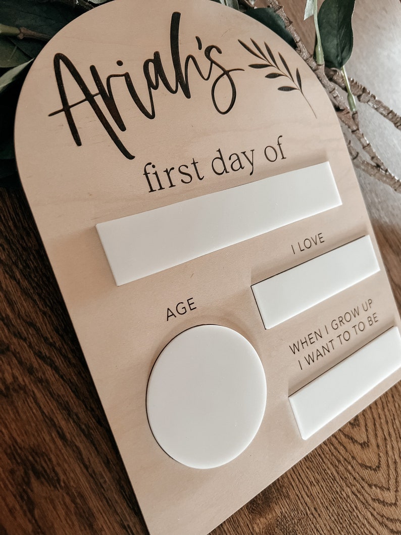 First Day of School Sign Kids School Sign Personalized Kids - Etsy