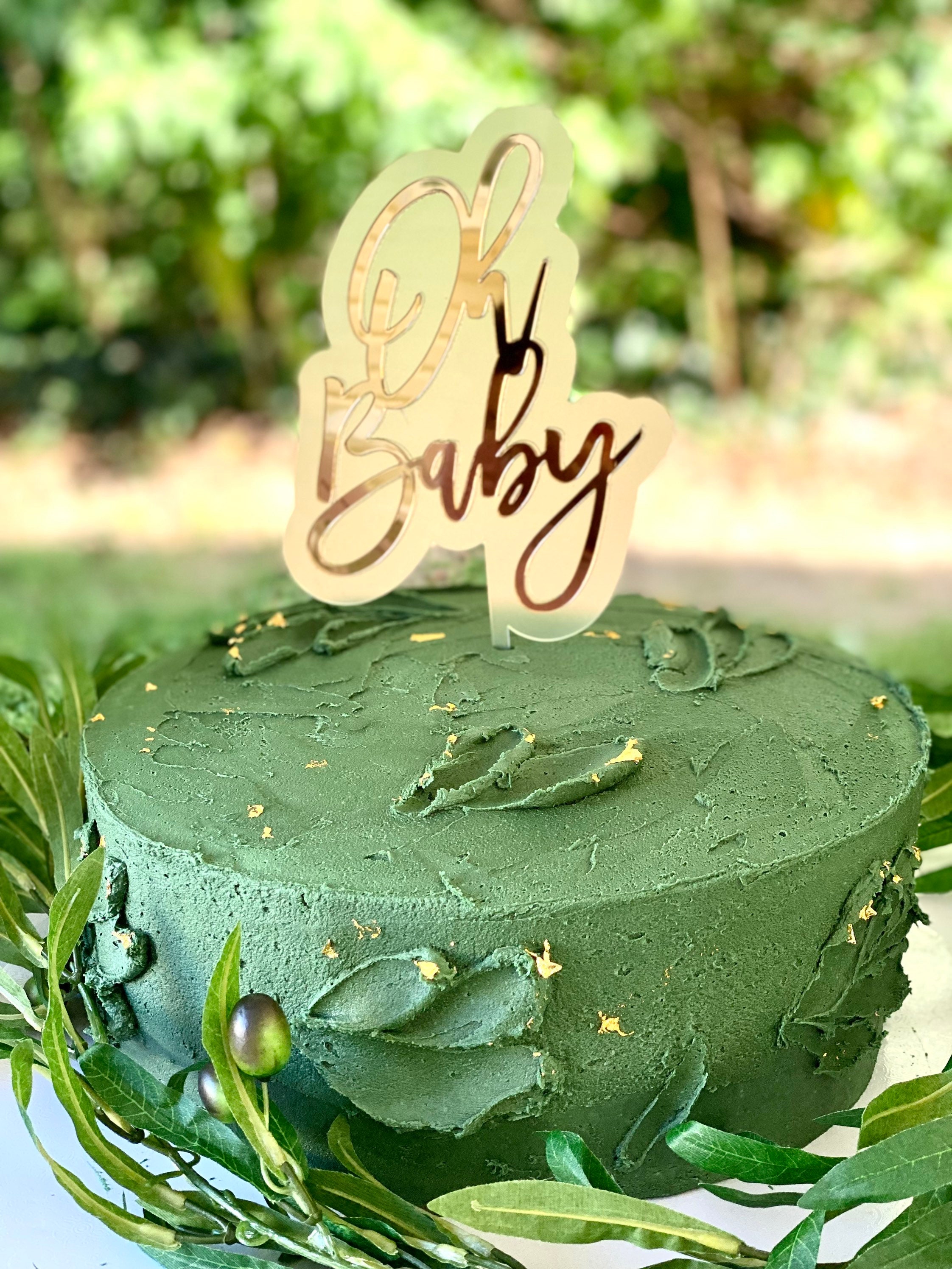 3D Gold Cake Toper Cake Topper Custom Cake Topper Wedding | Etsy