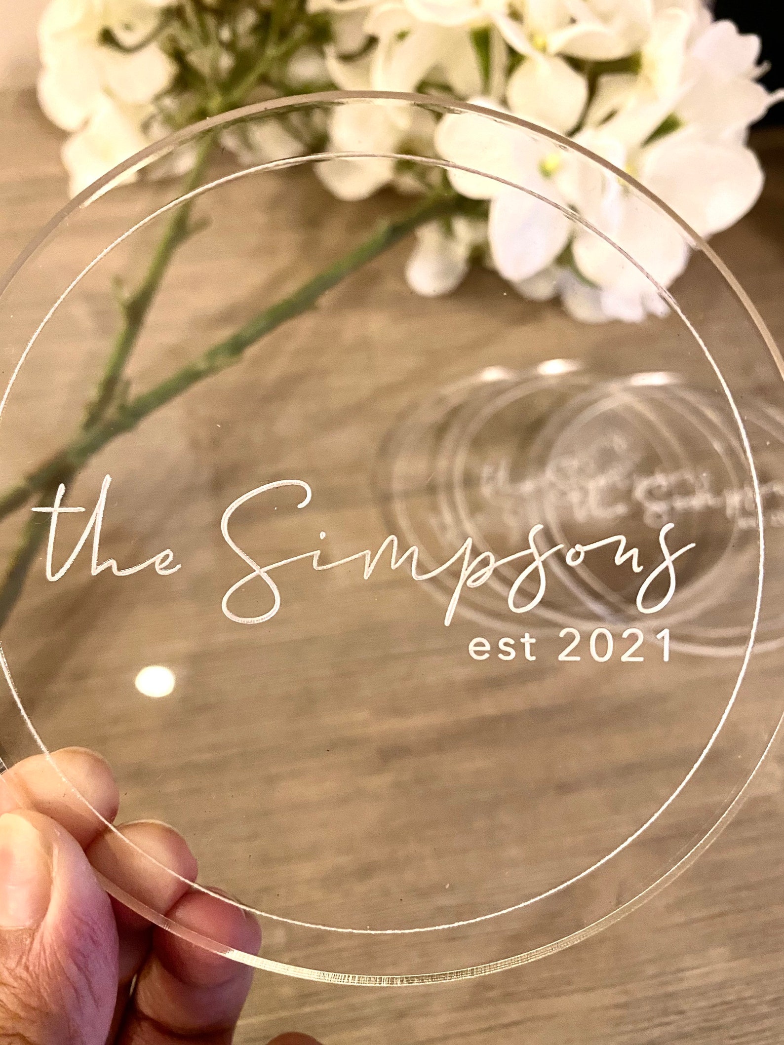 Personalized Coasters Acrylic Coasters Engraved Coasters - Etsy