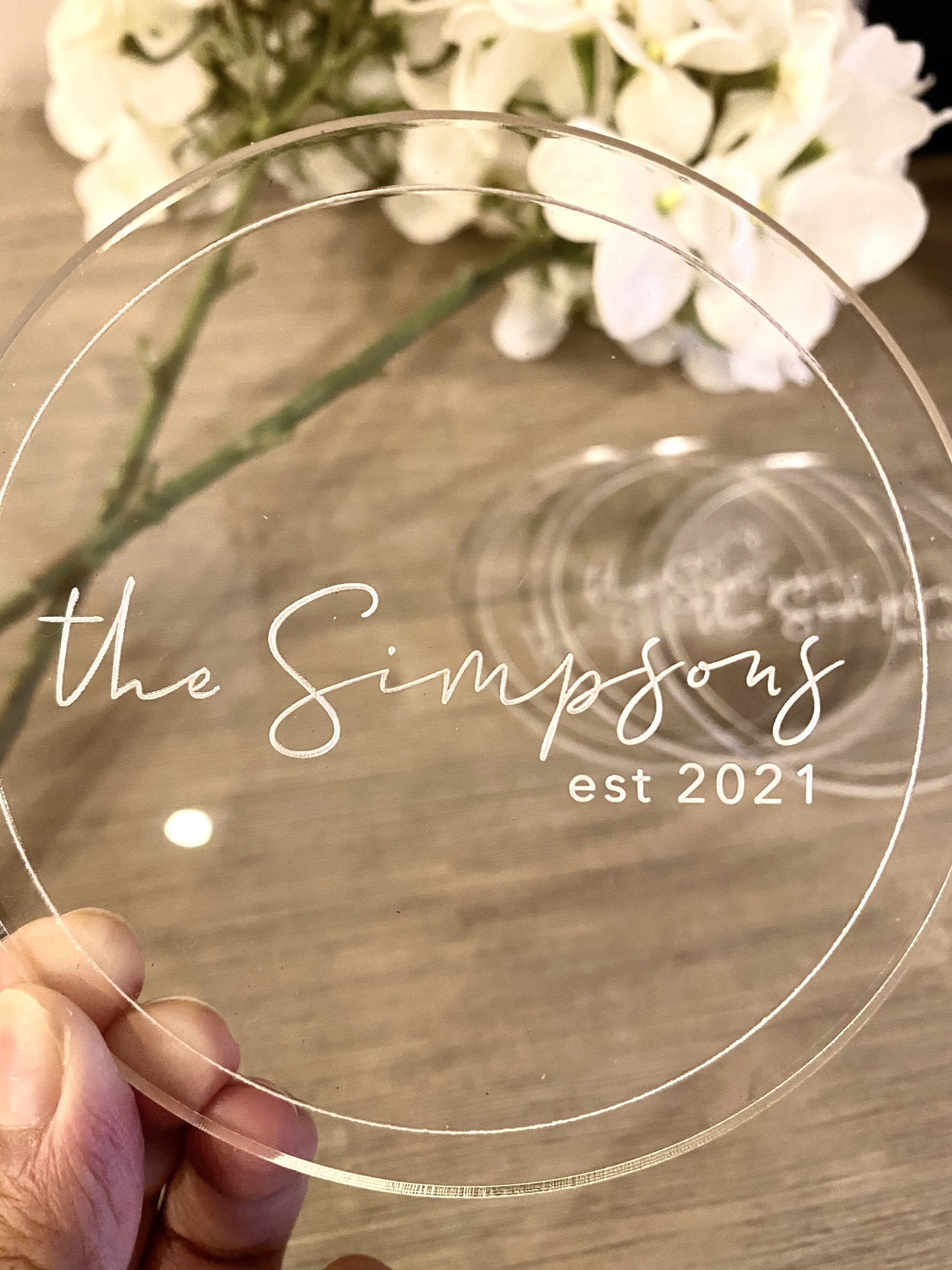 Personalized Coasters Acrylic Coasters Engraved Coasters - Etsy