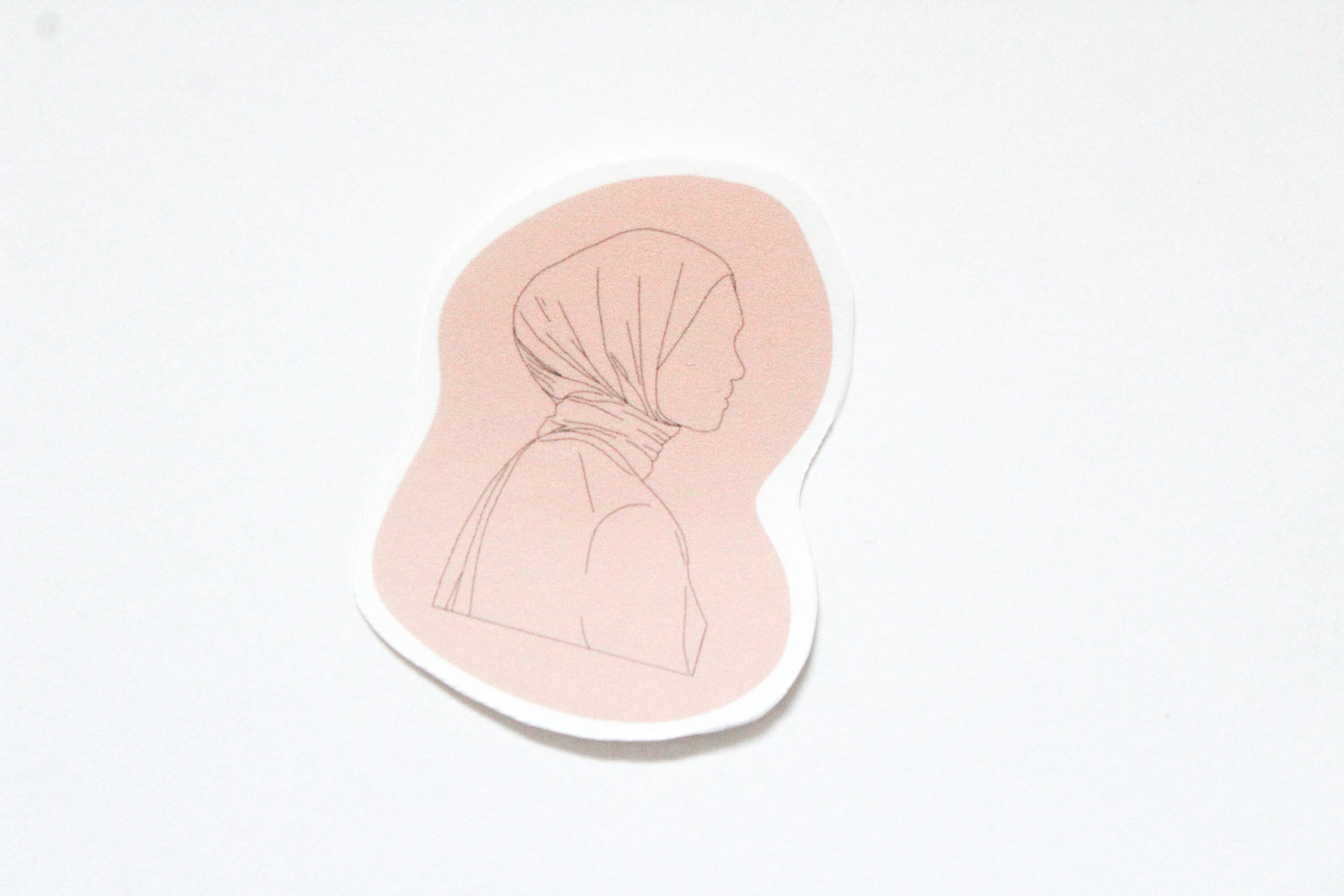 Waterproof Pink Hijab Women Sticker - Etsy