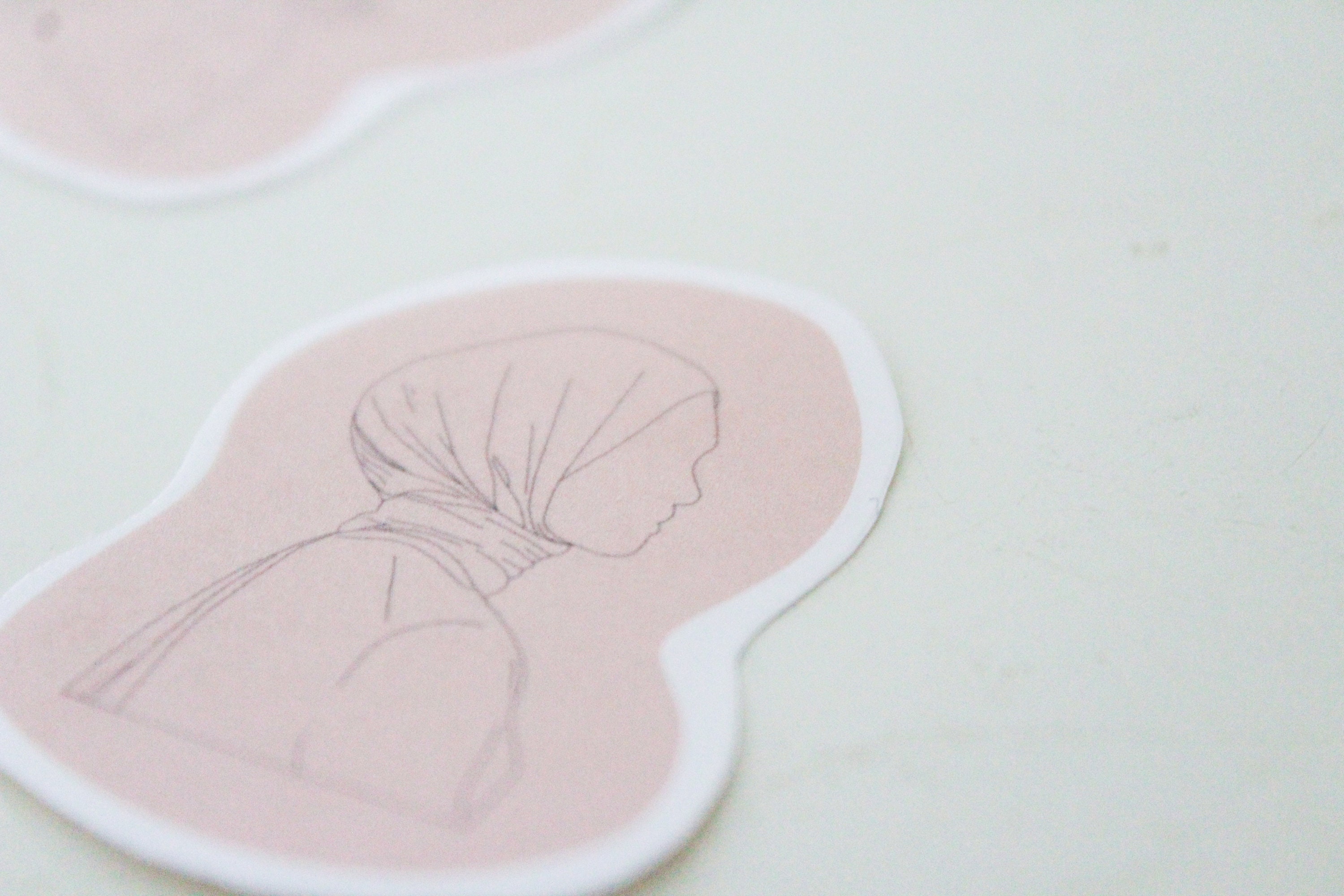 Waterproof Pink Hijab Women Sticker - Etsy