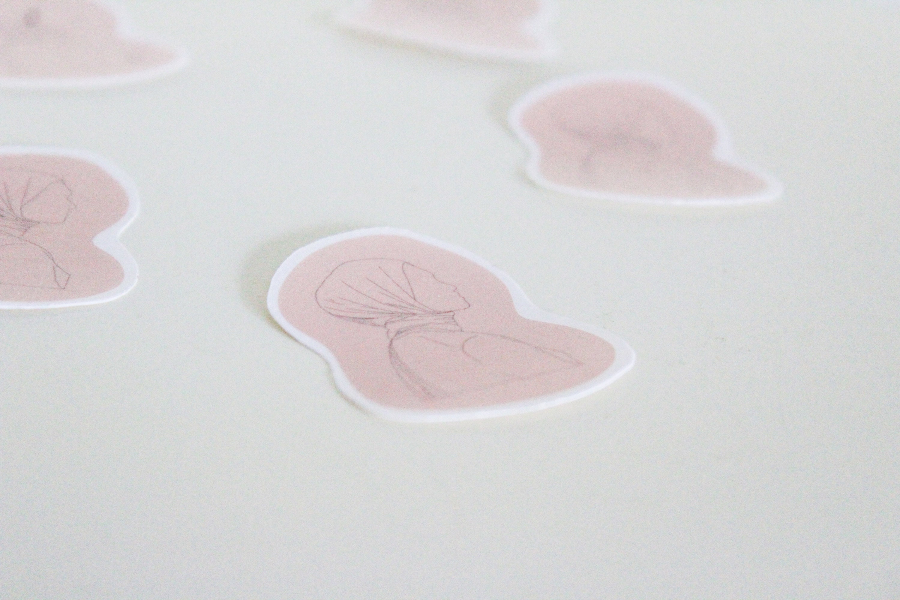 Waterproof Pink Hijab Women Sticker - Etsy