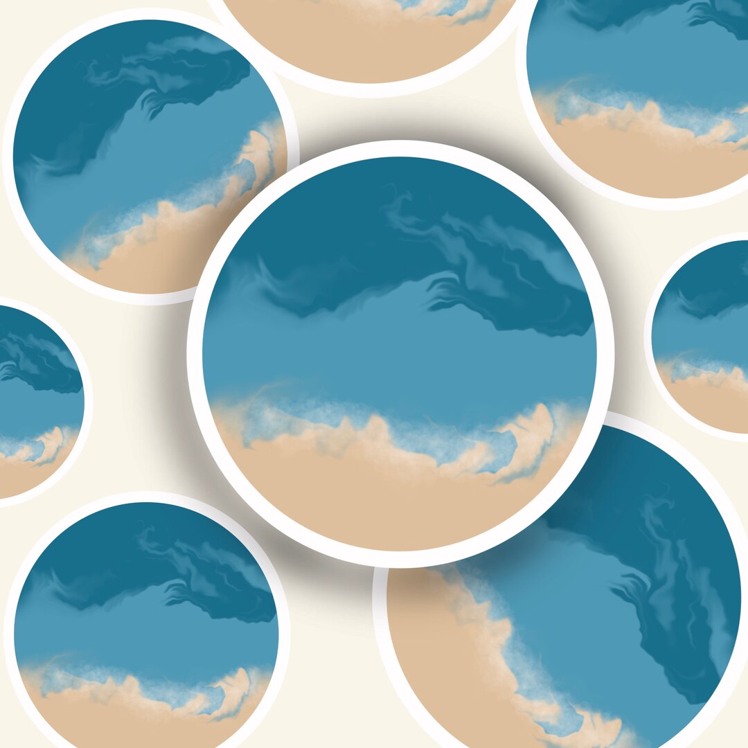 Ocean Sticker - Etsy