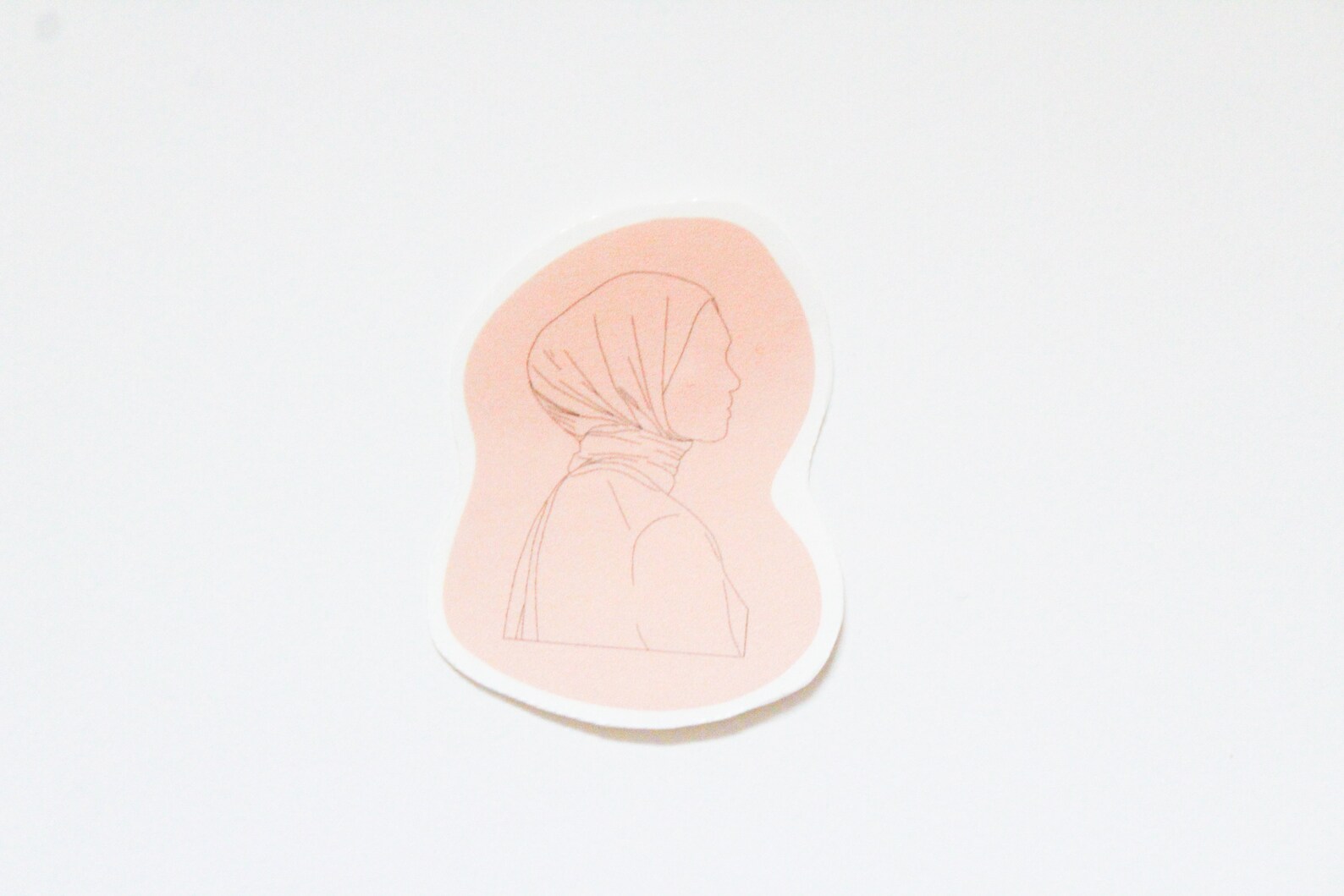 Waterproof Pink Hijab Women Sticker - Etsy