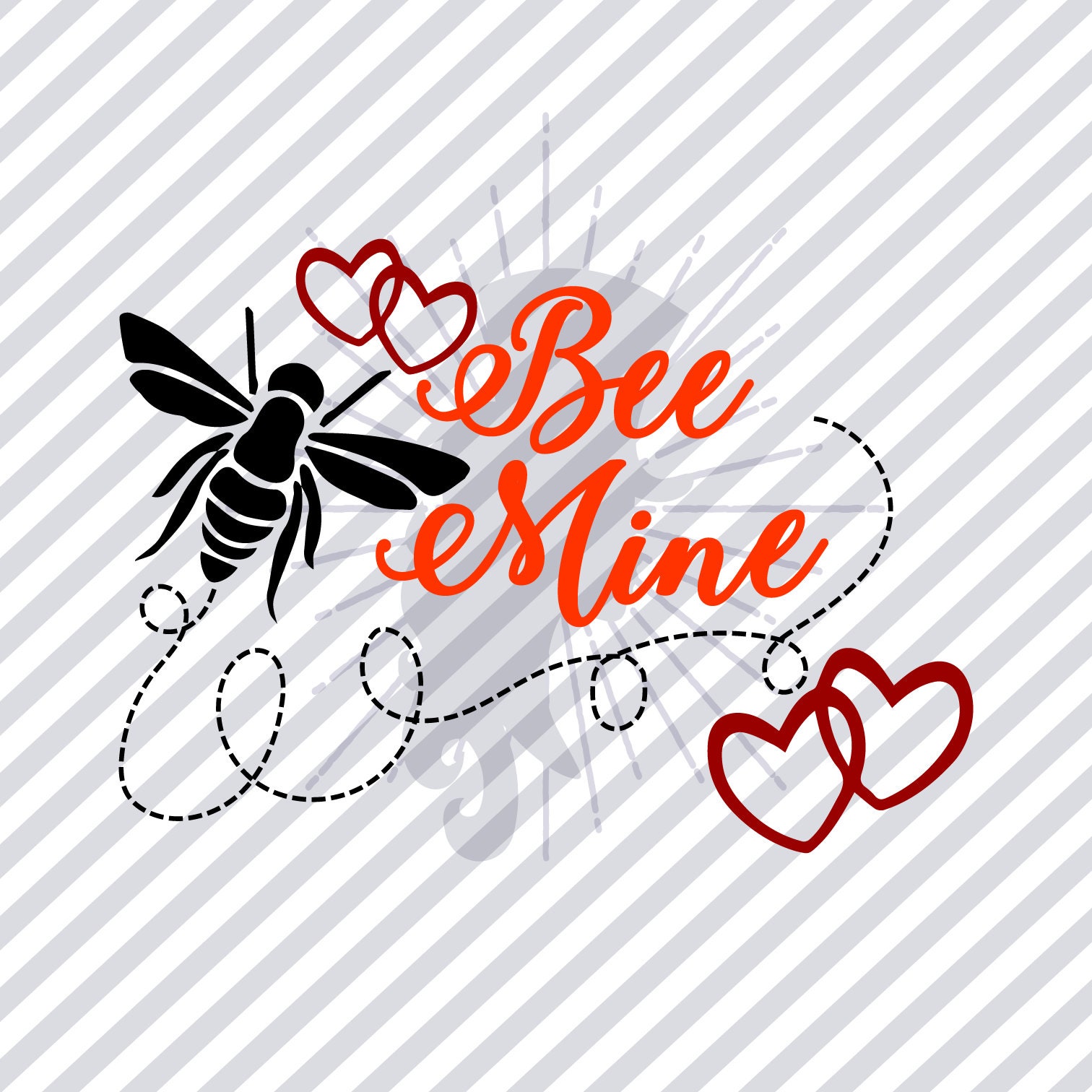 Bee Mine Valentine's Day SVG File, Cricut Ready (digital Download) - Etsy