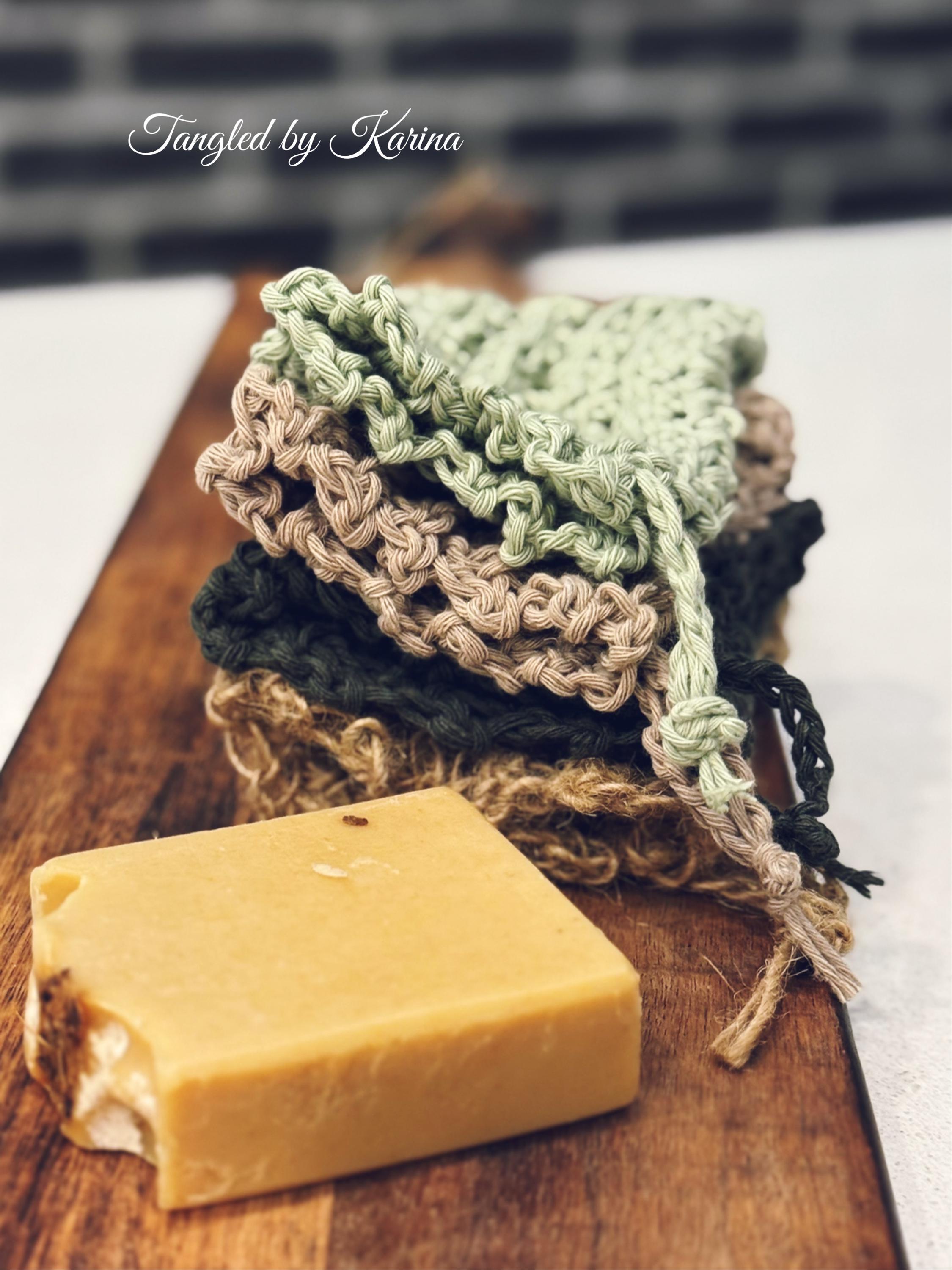 Rustic Soap Saver Crochet Pattern: Farmhouse Style Soap Pouch (PDF) - Etsy