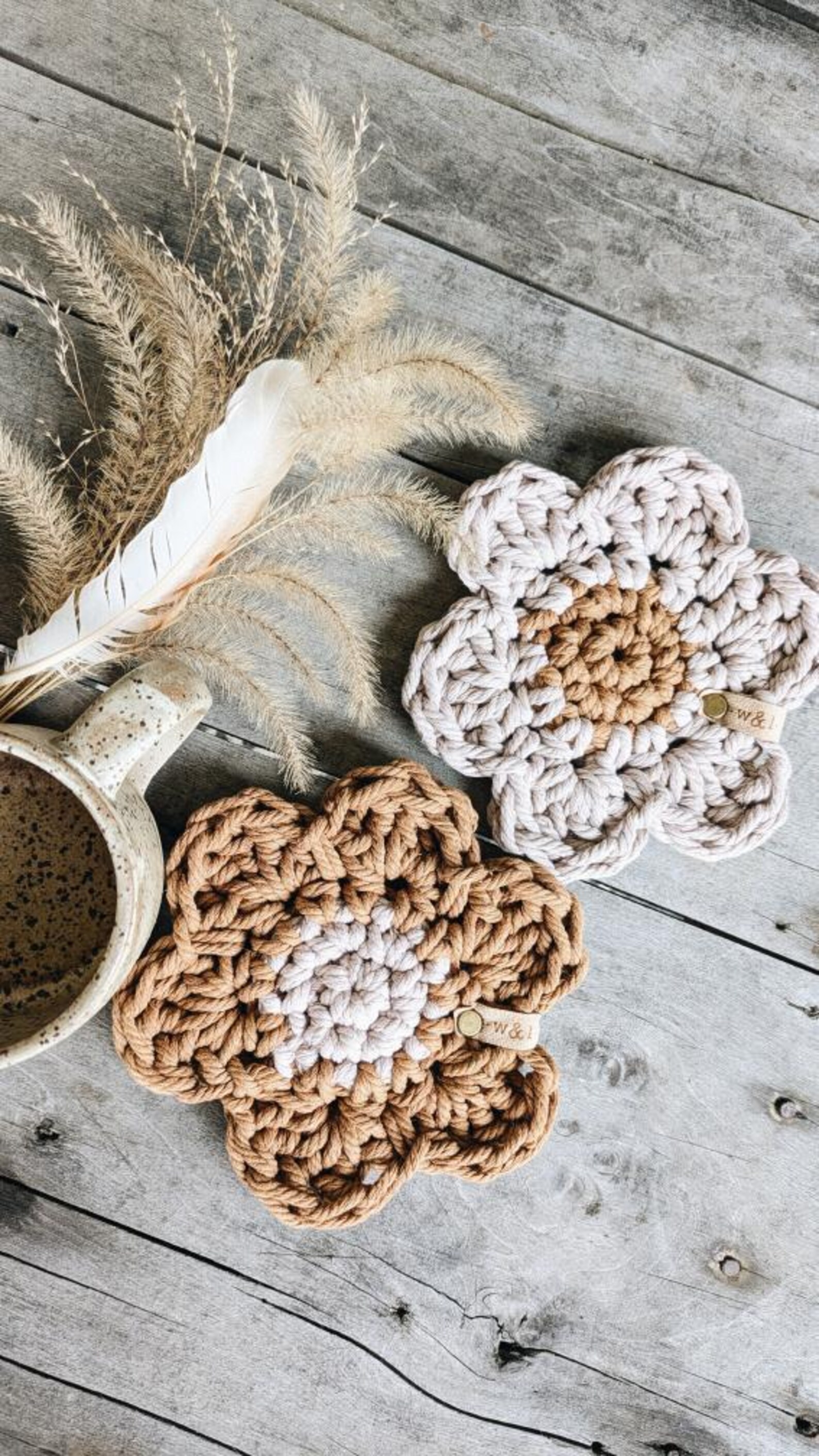 Cottage Blossom Crochet Flower Trivet Pattern (PDF Download) - Etsy