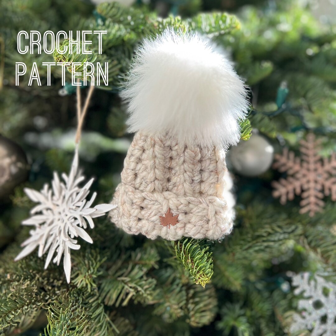 Tiny Toque Ornament Crochet Pattern Beanie Ornament Crochet Christmas ...