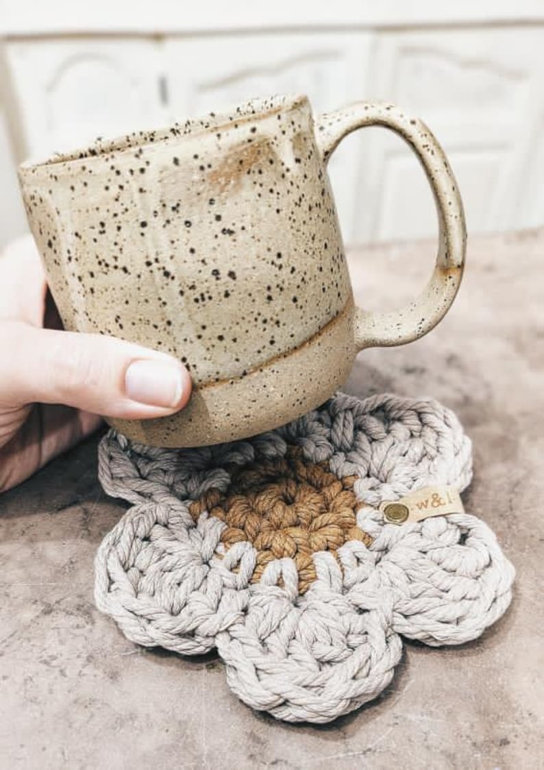 Cottage Blossom Crochet Flower Trivet Pattern (PDF Download) - Etsy