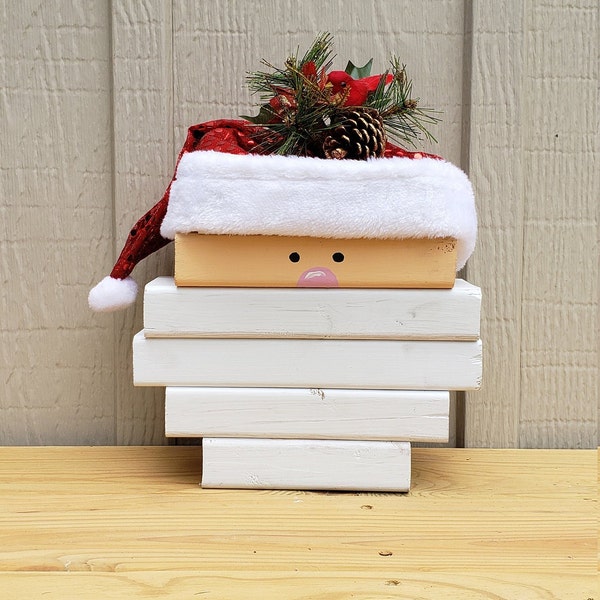 Wood Block Santa - Etsy