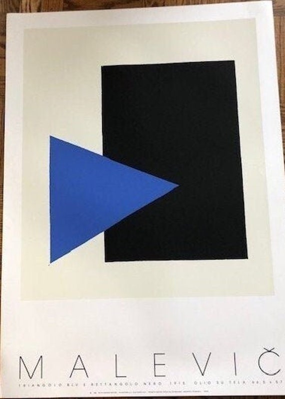 Vintage Poster by Malevic Malevich | Etsy