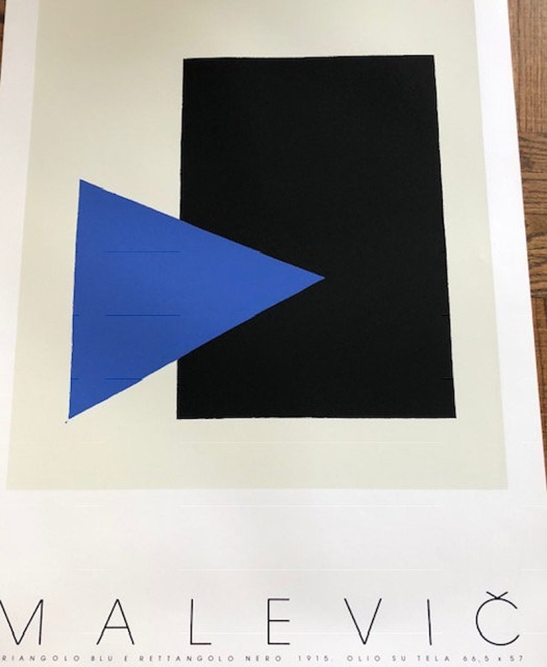 Vintage Poster by Malevic Malevich - Etsy