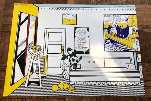 Artist's Studio, Look Mickey by Roy Lichtenstein - Etsy