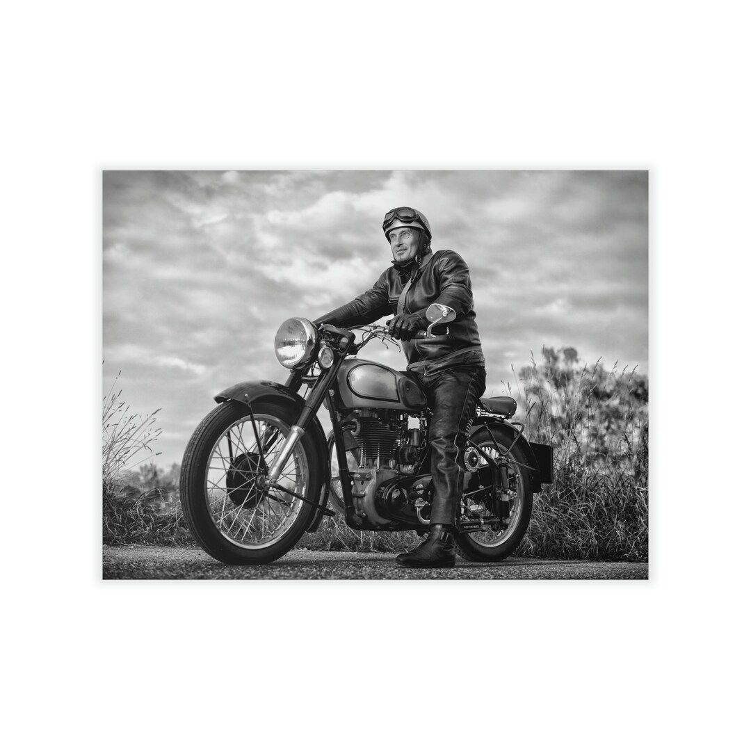 Vintage Motorcycle Decal Motorcycle Wall Art Antique - Etsy