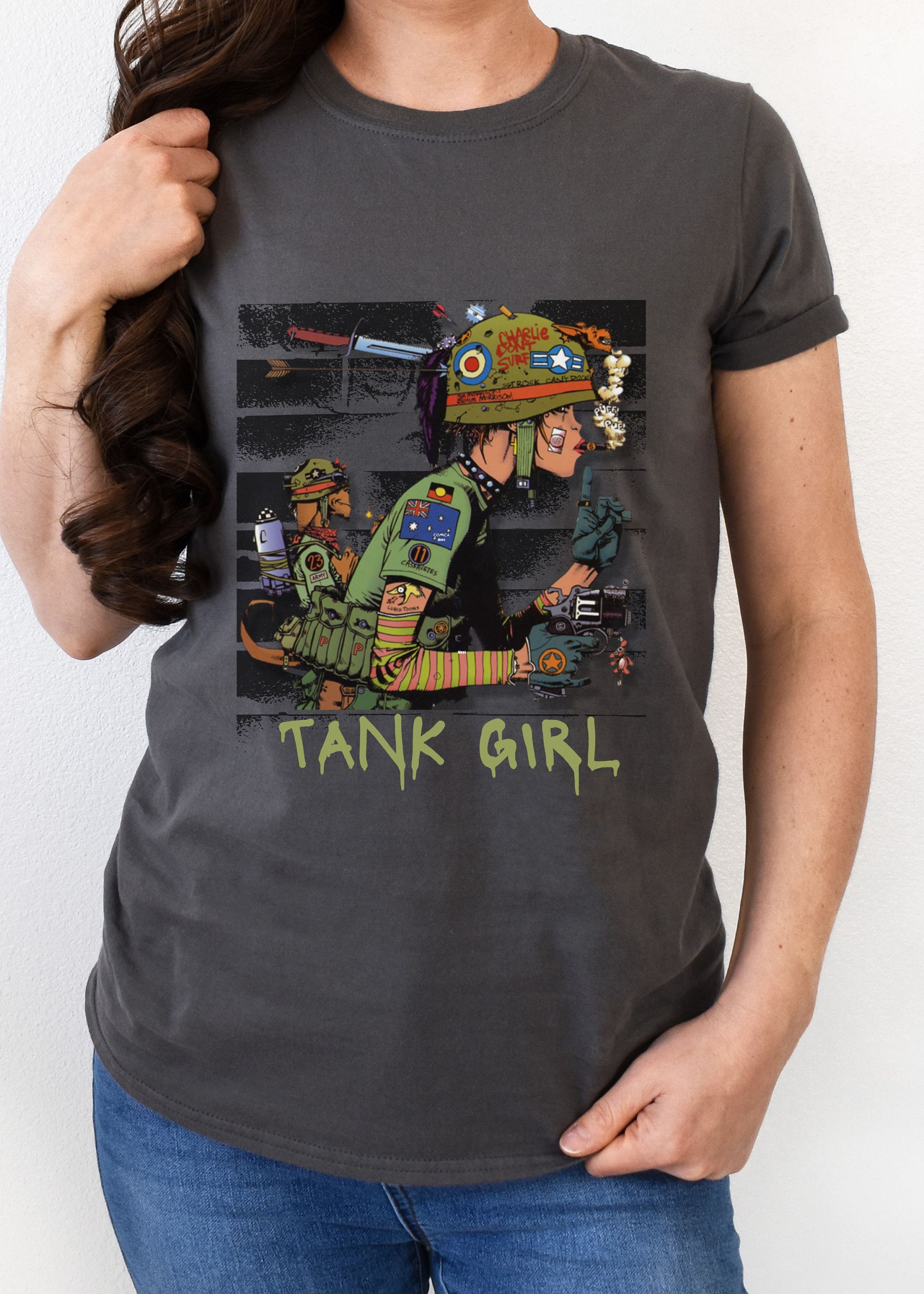 Tank Girl, Tank Girl Comic Tee, Tank Girl Graphic, Military Girl Gift ...