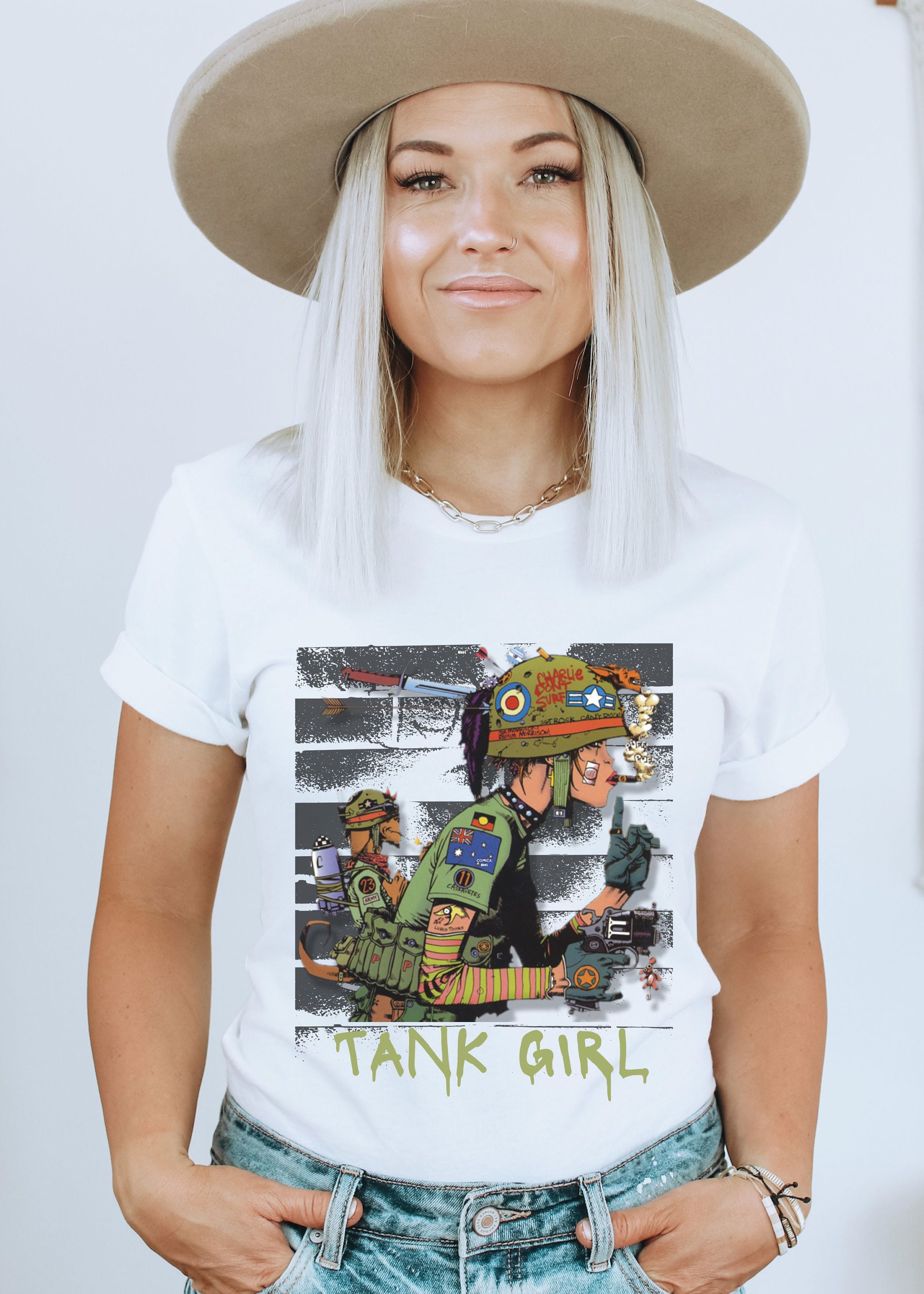 Tank Girl, Tank Girl Comic Tee, Tank Girl Graphic, Military Girl Gift ...