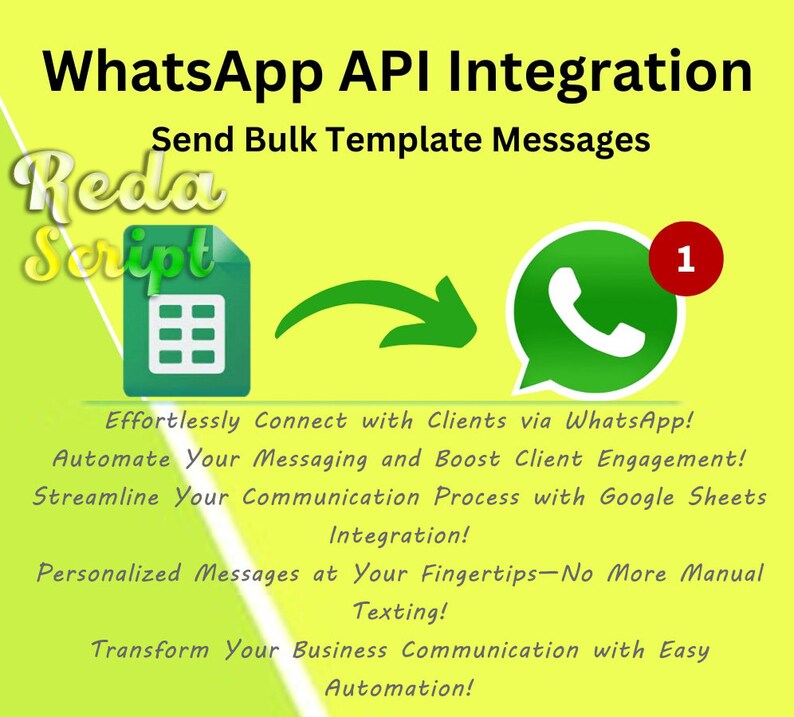 Whatsapp Automation Script for Google Sheets | Seamless Communication + Sample Template Sheet - Etsy