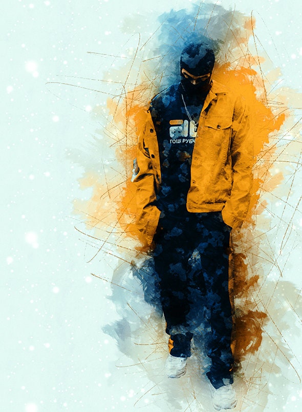 Draw Panting Illustration Photo Effect - Etsy
