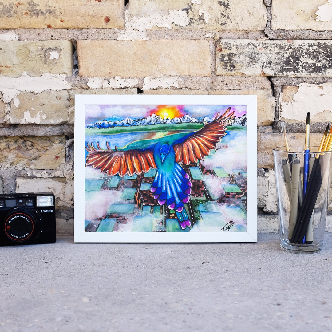 Flying Bird Art Print | Wall Decor | Wall Art - Etsy