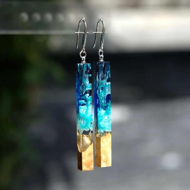 Epoxy Resin Earrings - Etsy